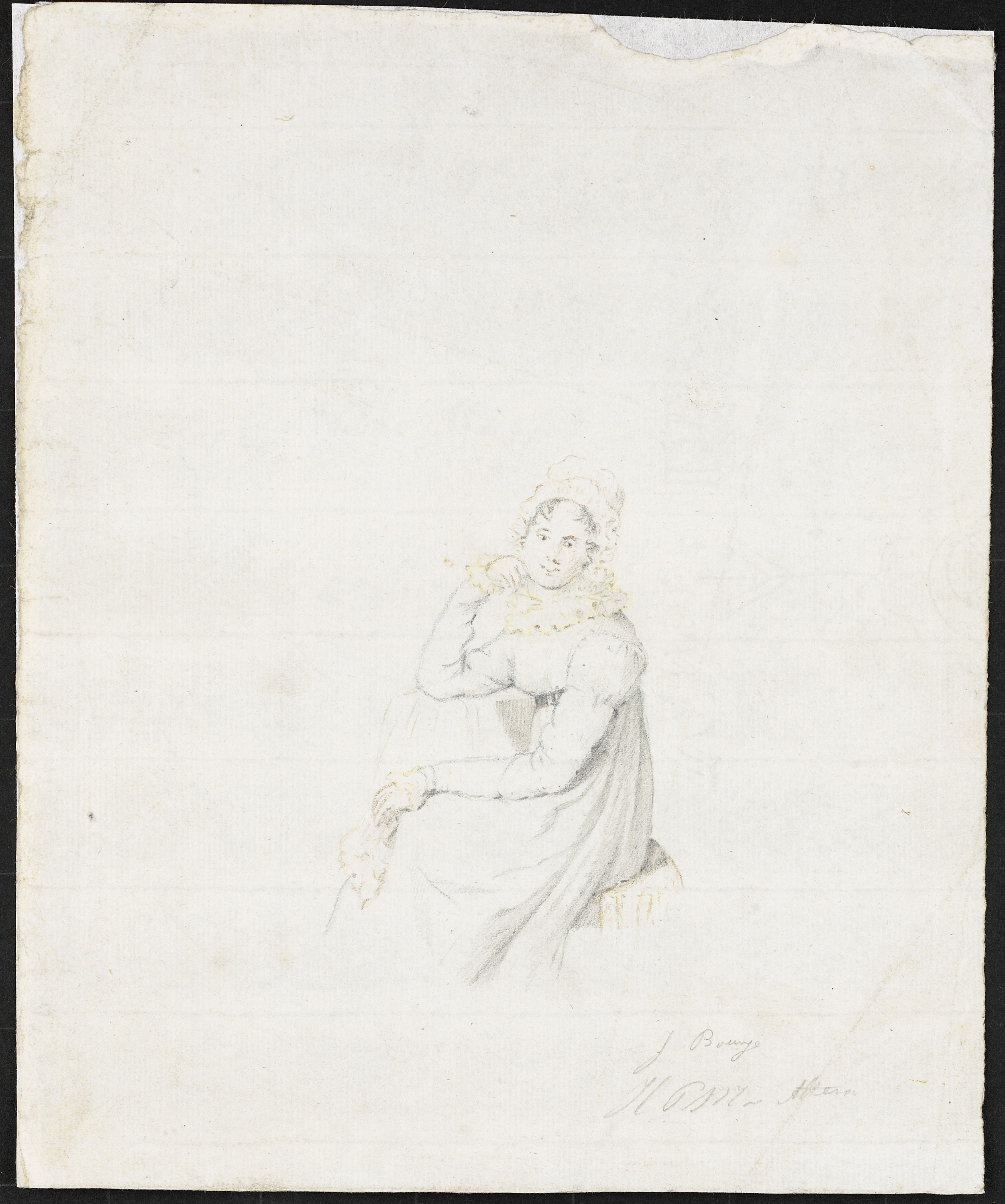 Studie van een zittende vrouw, Johan Pieter Bourjé — Zeeuws Museum NL Studie van een zittende vrouw, Johan Pieter Bourjé — Zeeuws Museum NL